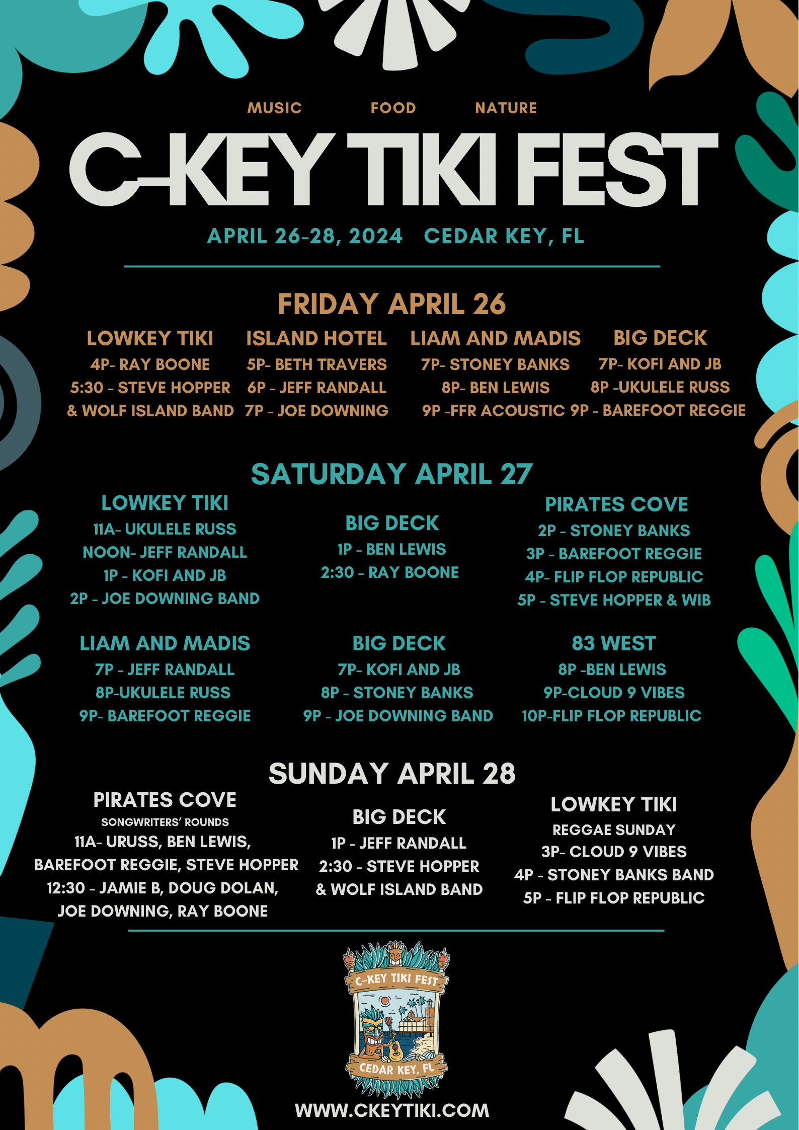 C Key Tiki Fest – Music Festival in Cedar Key, Fl